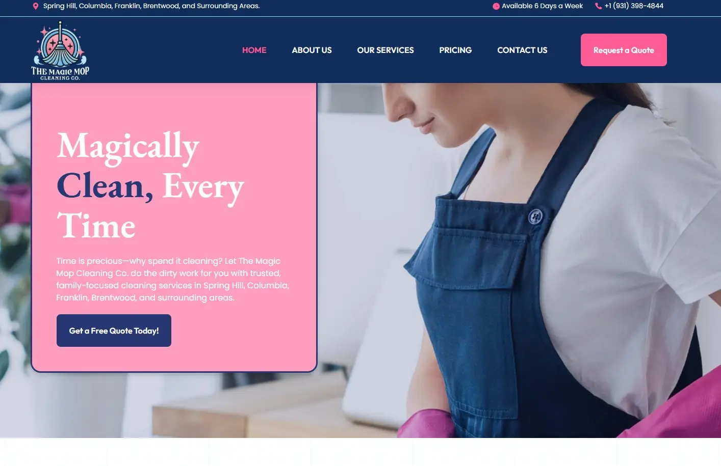 Trusted Spring Hill House Cleaning | The Magic Mop